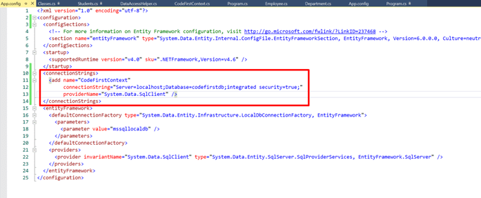 Code First Approach And Code First Migrations In Entity Framework